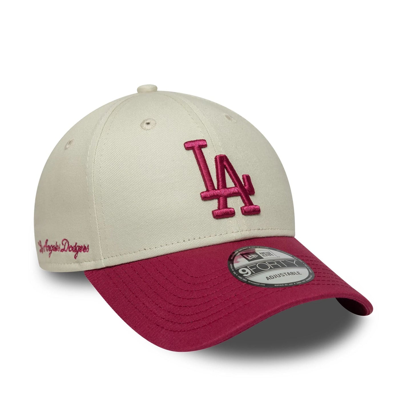 LA Dodgers MLB Side Script Cream 9FORTY Adjustable Cap – LUX sneakerstore